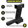 Trailer Dual Hitch Extender Adapter with 2-inch & 10-inch Riser/Drop ...
