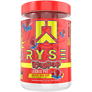 Ryse Up Supplements Loaded Pre-Workout Powder Official Ring Pop® Cherry ...