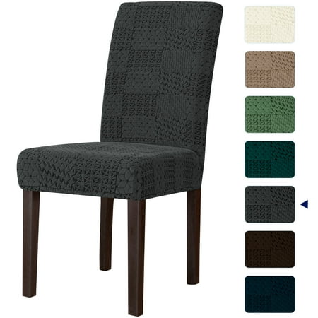 Subrtex Knit Patchwork Chair Covers Dining Room Stretch Chair Protector ...