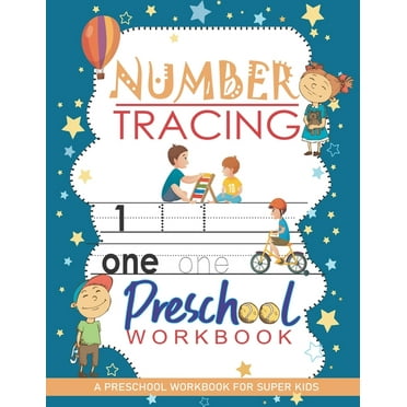number tracing worksheets Ages 3+: trace numbers practice workbook for ...