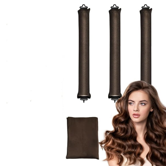 Vocoste 4 Pcs Heatless Hair Curler Satin Heatless Curling Rod Headband ...