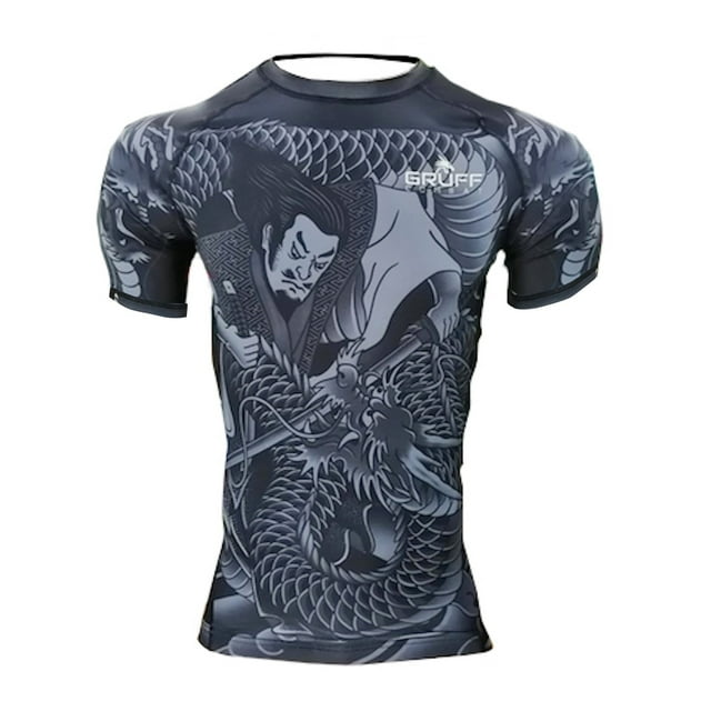 Gruff Combat Rash Guards Grappling MMA UFC Fighting Style Shirt, Fight ...