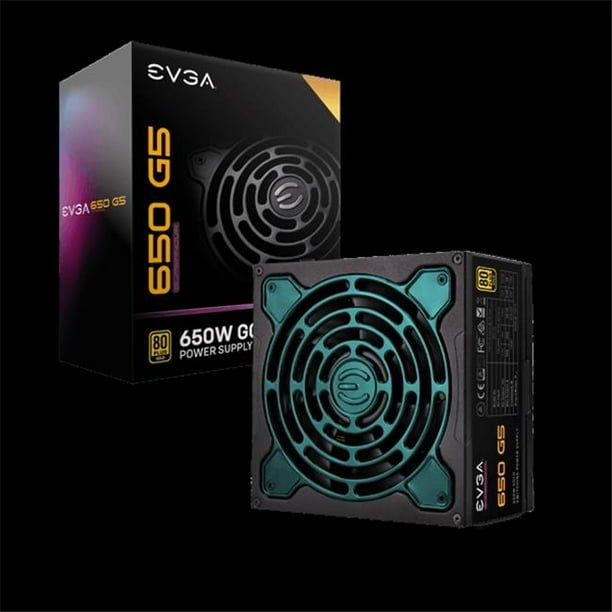 EVGA 650 watt SuperNOVA 650 G5, 80 Plus Gold Fully Modular Eco Mode ...