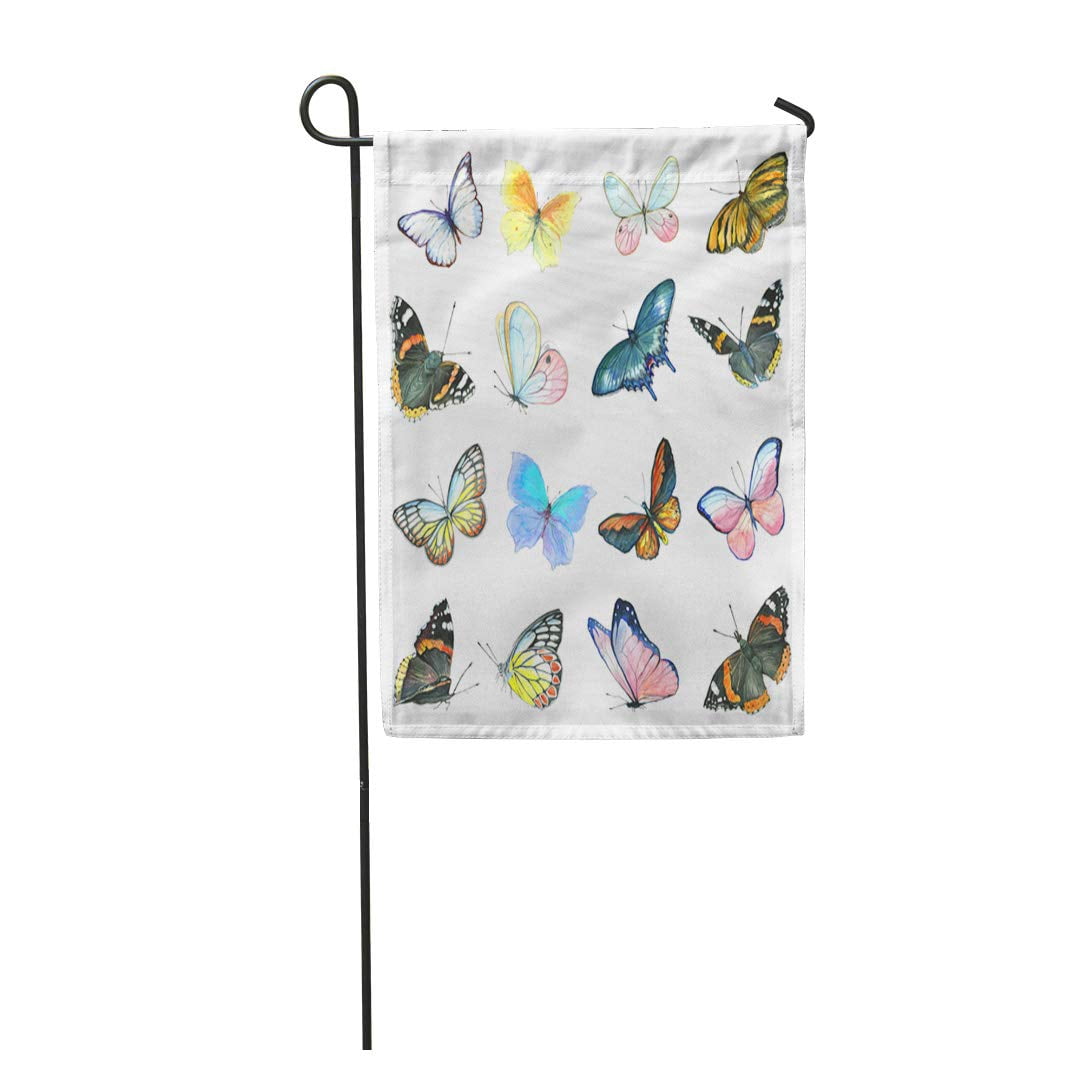 KDAGR Blue Butterfly Large of Watercolor Butterflies Colorful Abstract ...