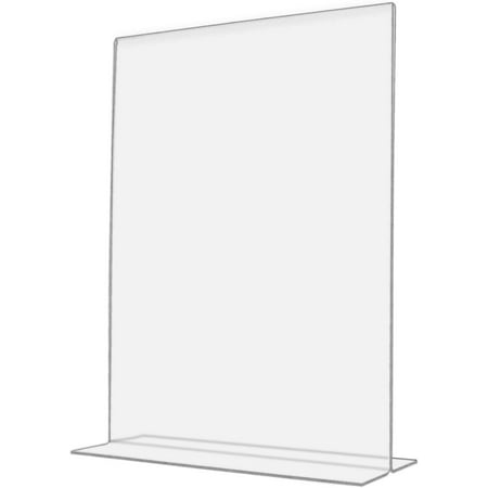 Acrylic Table Top Sign Holder Stand 8.5x11 - Plastic Double Sided T ...
