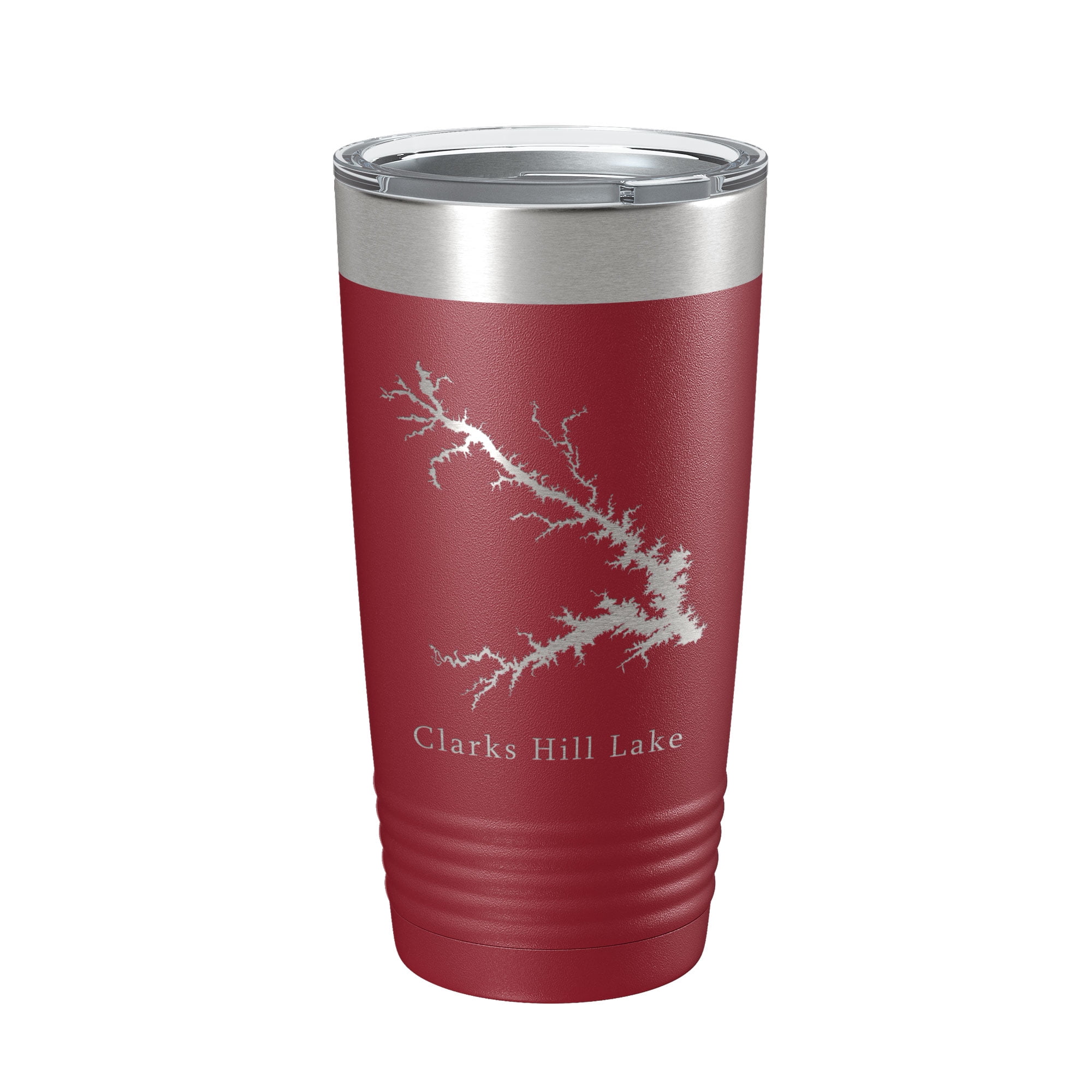 Clarks Hill Lake Map Tumbler Travel Mug Insulated Laser Engraved Coffee ...