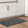 Mainstays Solid High Low Loop Kitchen Mat 18"x 27" Gray Flannel ...