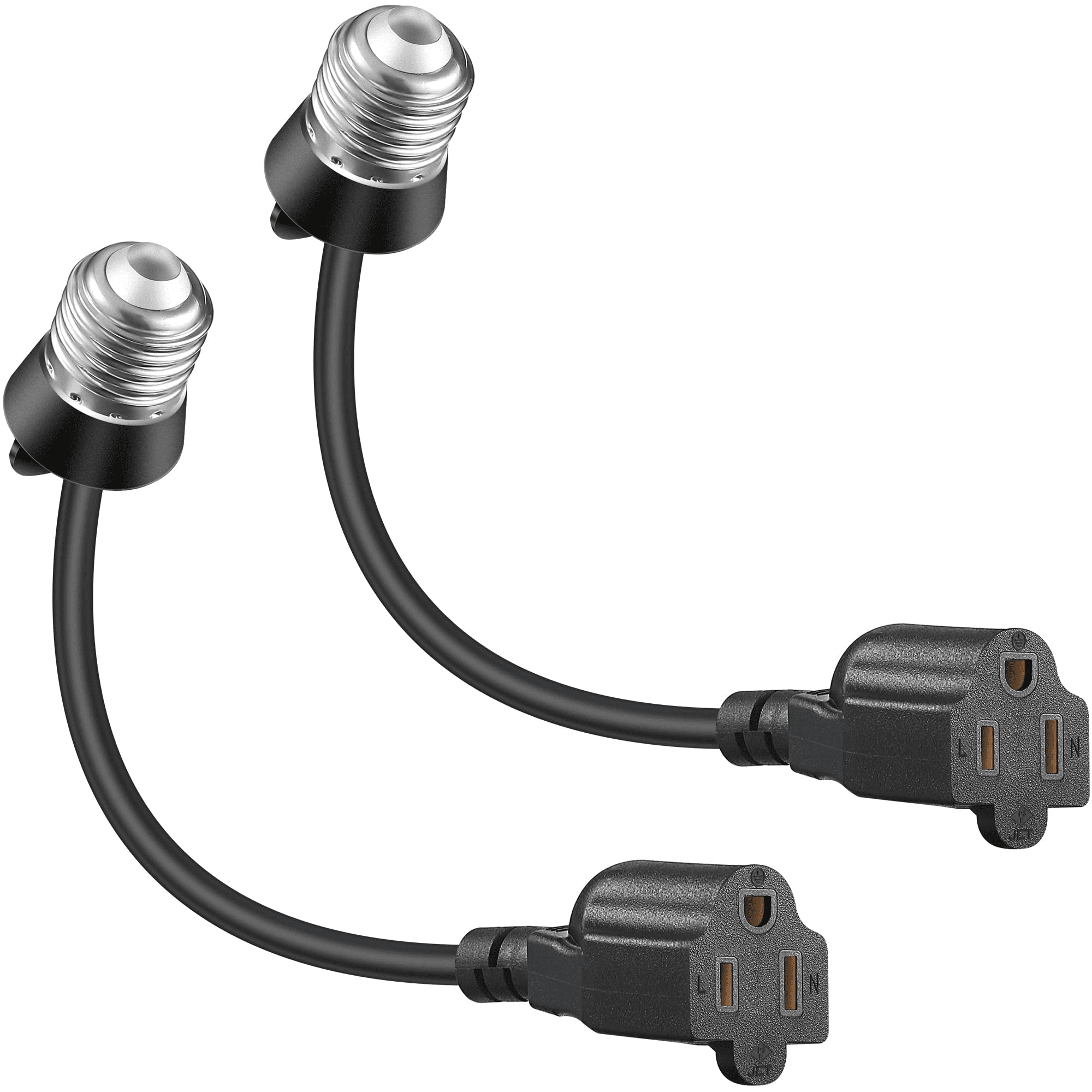 3 -Intake Light Plug Adapter, Converts The Bulb Plug E26/E27 Into 3 ...
