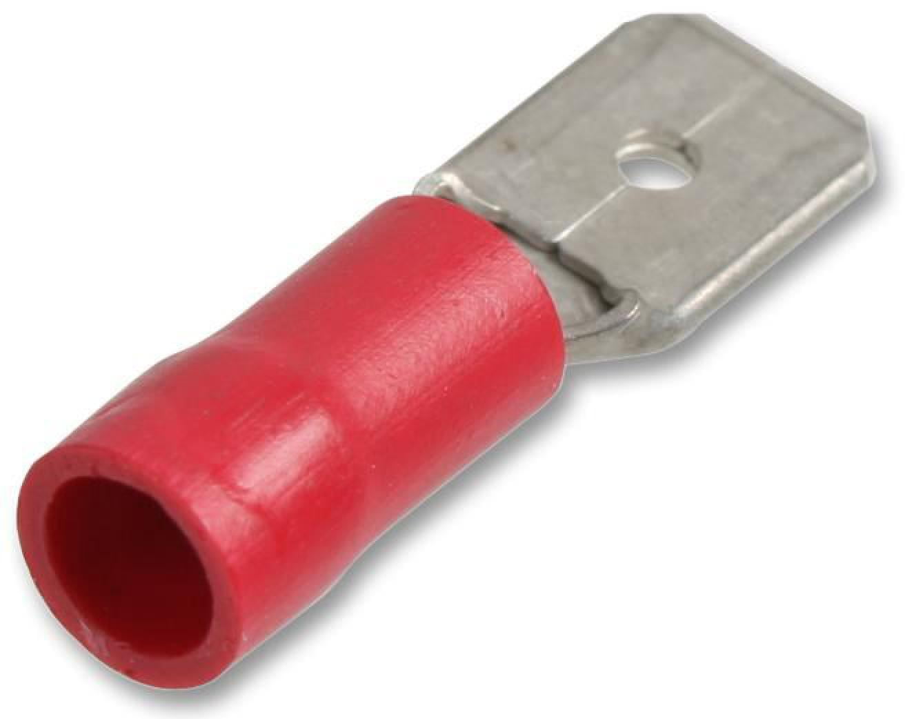 PRO POWER - Push On Blade Crimp Terminal Red 19A, 100 Pack - Walmart.com