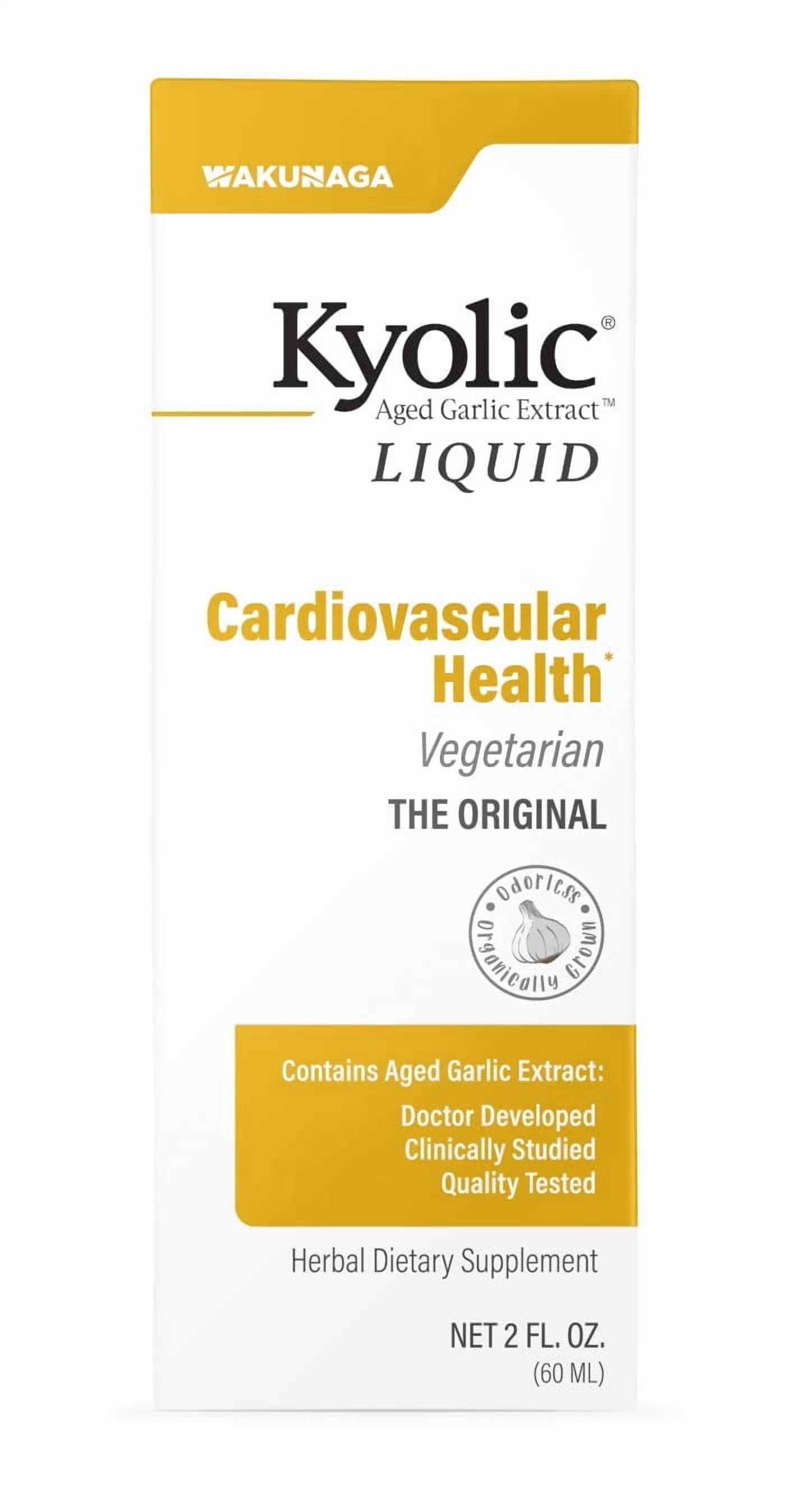 Suplemento de Extracto líquido de ajo envejecido Kyolic 60 ml | Walmart ...