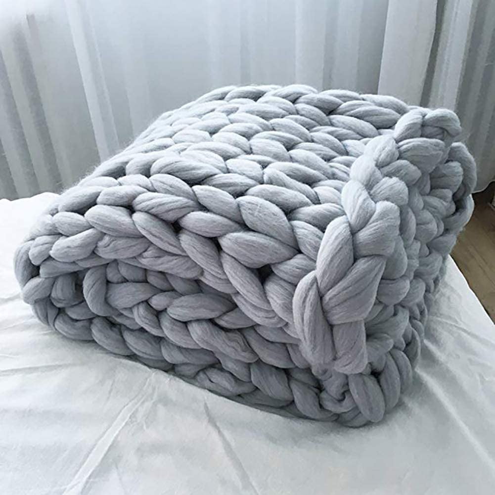 Click here for Zecatl Chunky Knitted Blanket  Handmade Chunky Kni... prices
