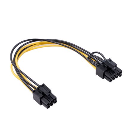 Amdohai Extension Cable 6 Pin Female to 8 Pin (6+2) Female Power ...