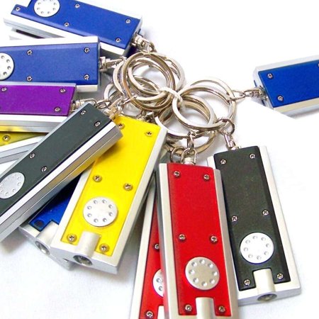 ALmi Multicolor Mini LED Keychain Flashlight - The Classics Thin LED ...