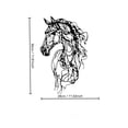 Abstract Metal Horse Wall Art Sign, Modern Minimalist Wall Hanging ...