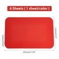 6 Sheets 6 Colors PVC Fiber Net Ship Repairing Subsidies Rectangle ...