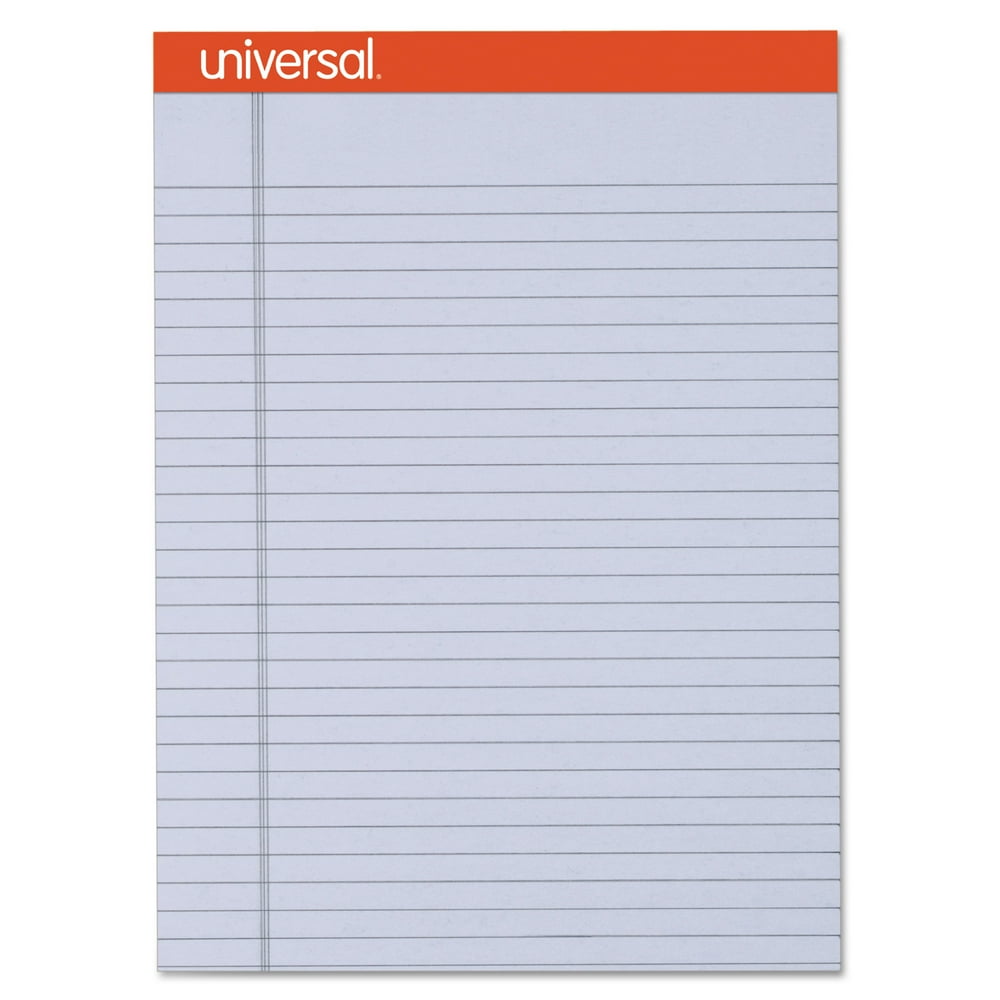Universal Fashion Colored Perforated Note Pads, 8 1/2 x 11 3/4, Legal ...