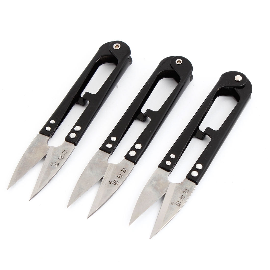 Unique Bargains Black Metal Spring Shaped Trimming Craft Thrum Yarn ...