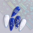 4pcs Winter Snowflake Nail Art Stickers - Self-Adhesive Christmas & New ...
