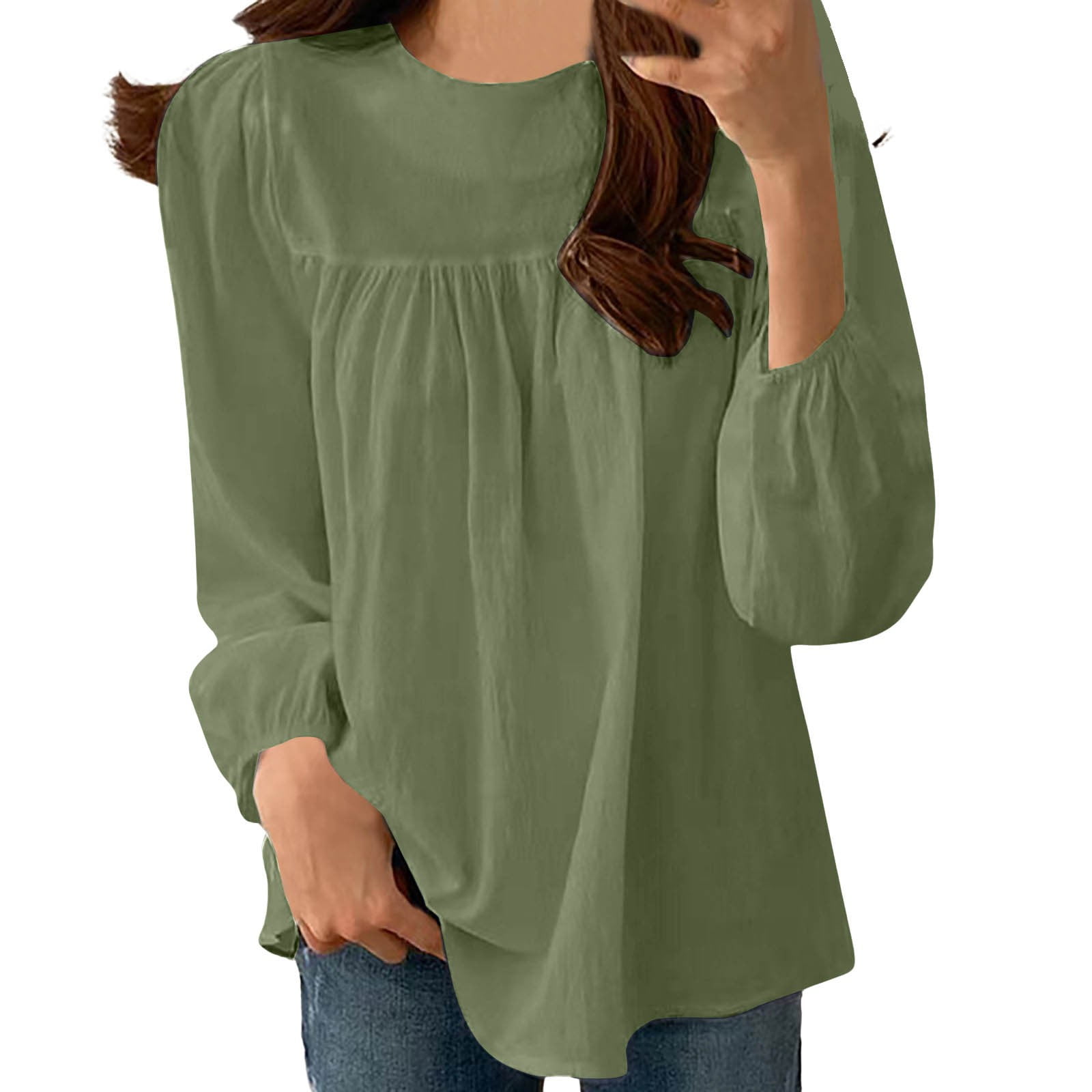 Click here for Aherbiu Plus Size Blouses For Women Dressy Casual... prices