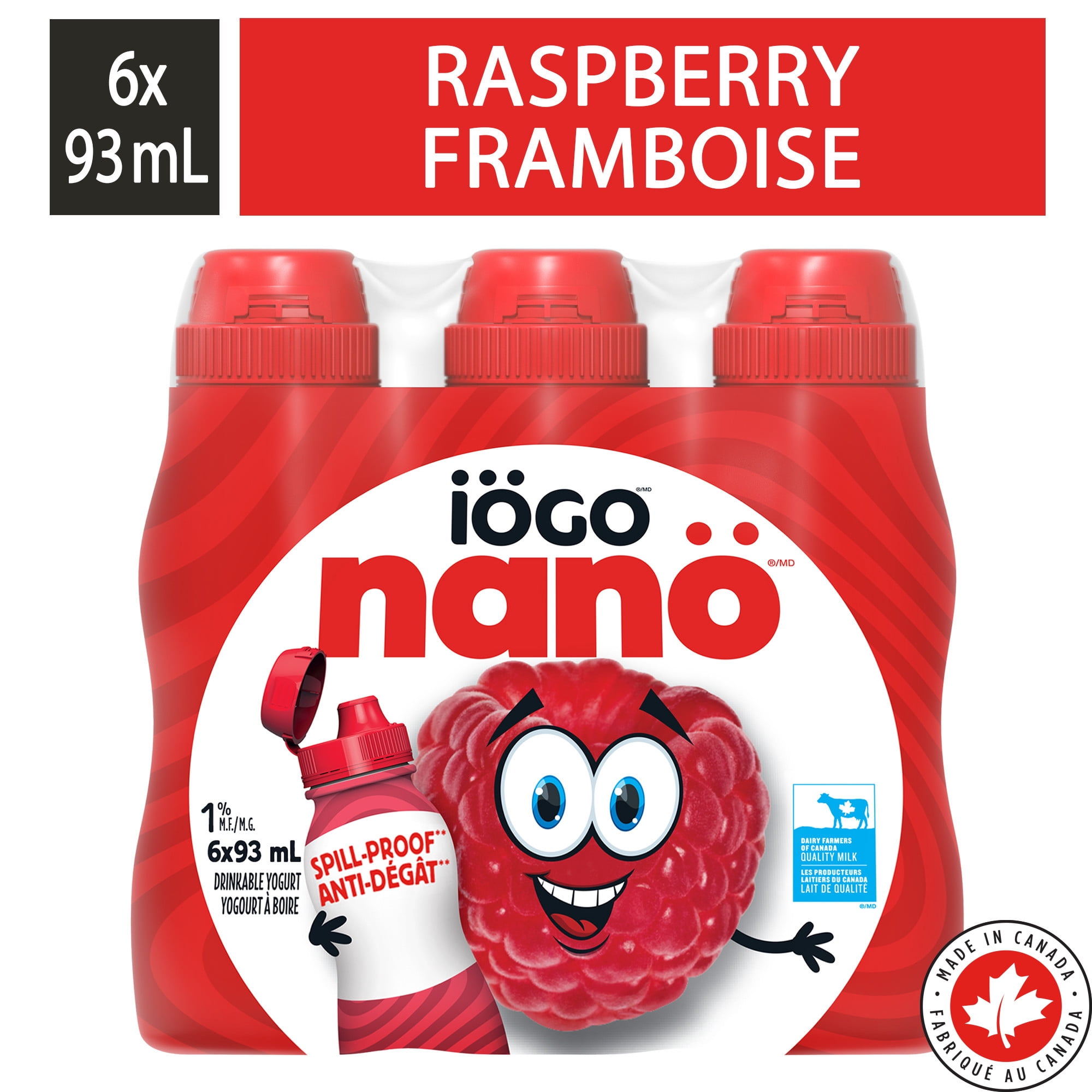 Click here for Iögo Iogo Nano Drinkable Raspberry Yogurt 1  6x93m... prices