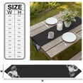 Black Pig Table Runner Linen Burlap Table Runner 72 Inches Long Cute ...