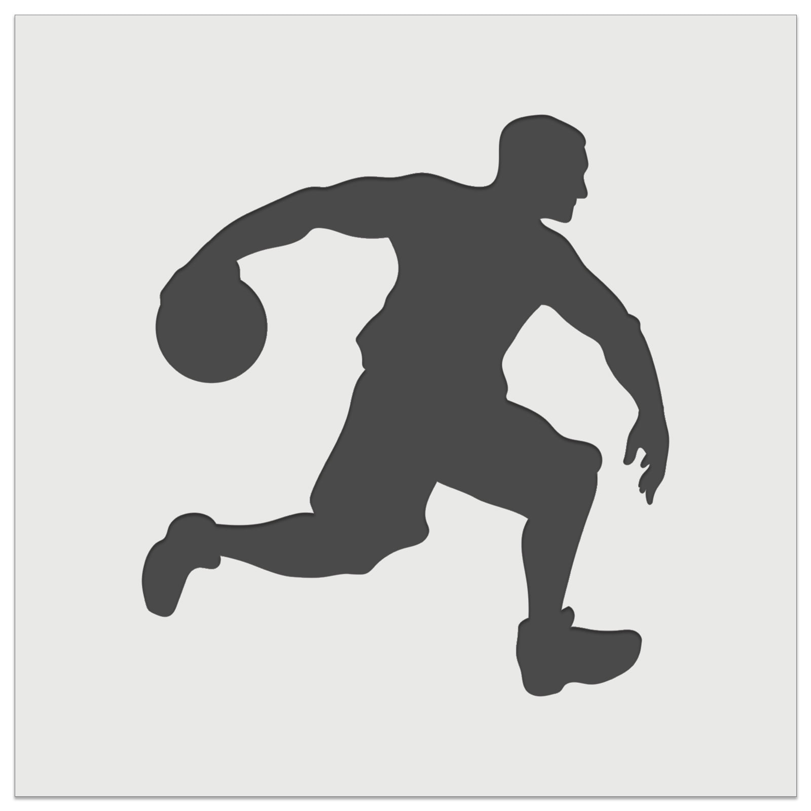Basketball Player Dribbling Ball Running DIY Cookie Wall Craft Stencil ...