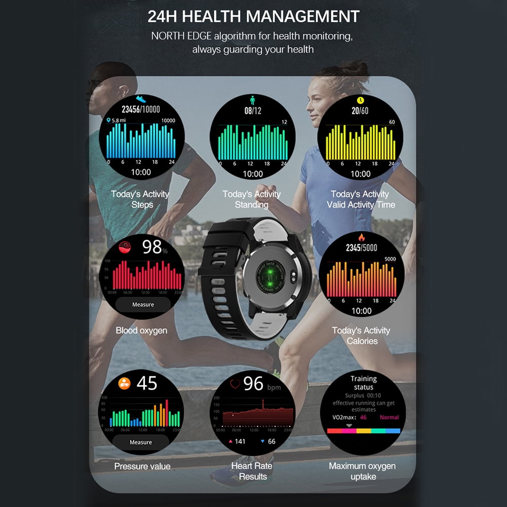 Moda Smartwatch Altitude Pulsera inteligente Brújula Posicionamiento ...