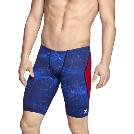 Speedo Men's Swimsuit Jammer Endurance+ Printed Team Colors, Emerging ...