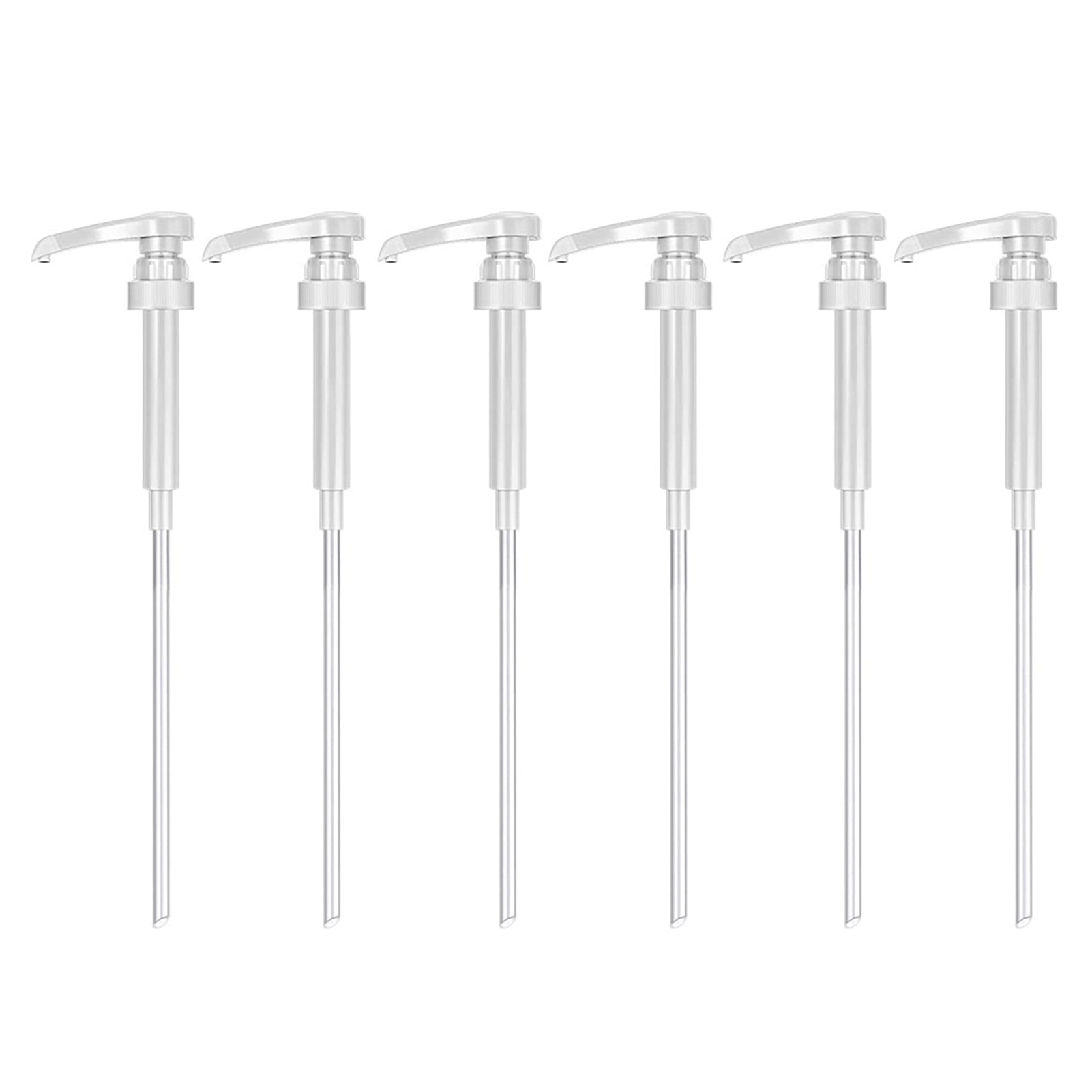 6-Pcs White Torani Syrup Pump for Coffee Bottle by Little Squirt, Fits ...