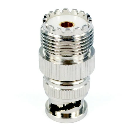 BNC Male to UHF Female SO239 PL-259 Connector RF Connector for ICOM ...