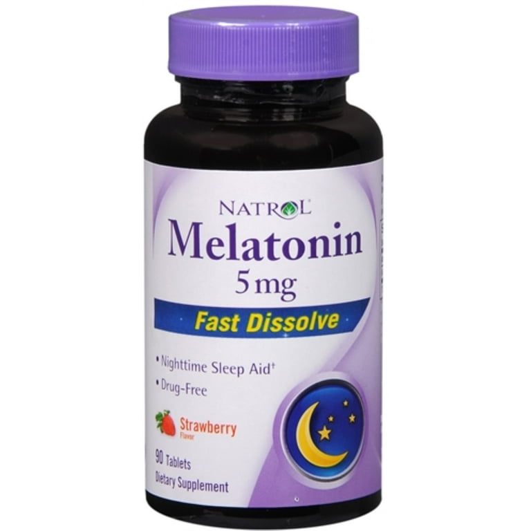 Natrol Melatonin 5 Mg Time Release Sleep Aid Drug Free