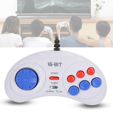 ANGGREK Game Console,Mini Game Console,16Bit 9-Pin Mini Handheld Game ...