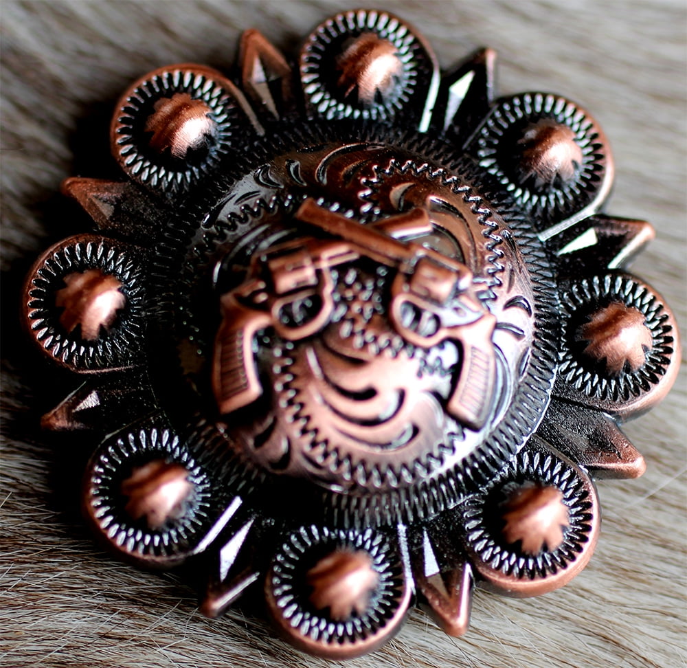 Set 4 Conchos Rhinestone Horse Saddle Western Bridle Cross Co378 ...