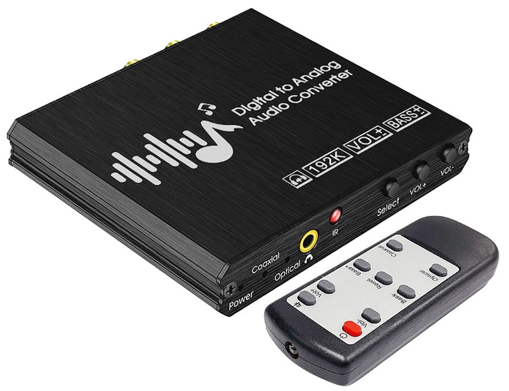 Premium 192Khz Digital Optical Coax S/PDIF Audio To Analog Audio ...
