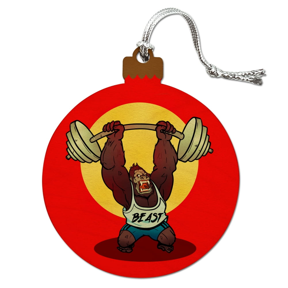 Gym Beast Lifting Weights Weightlifting Strength Training Wood ...