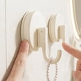 2 Pack Suction Cup Wreath Hanger for Front Door & Glass Window, Heavy ...