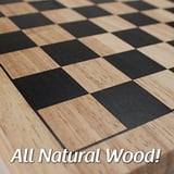 Brybelly 2-in-1 Checkers & Tic-Tac-Toe Set – Reversible Wood Board with ...