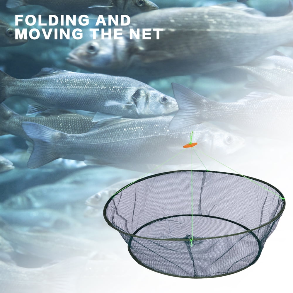 Portable Foldable Fishing Net Hand Casting Cage Crab Net with Fishing ...