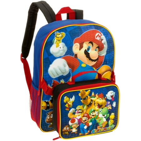 Mario Backpack with Lunch Box - Walmart.com