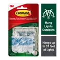 Command Outdoor Light Clips, Clear, Damage Free Decorating, 16 Clips ...