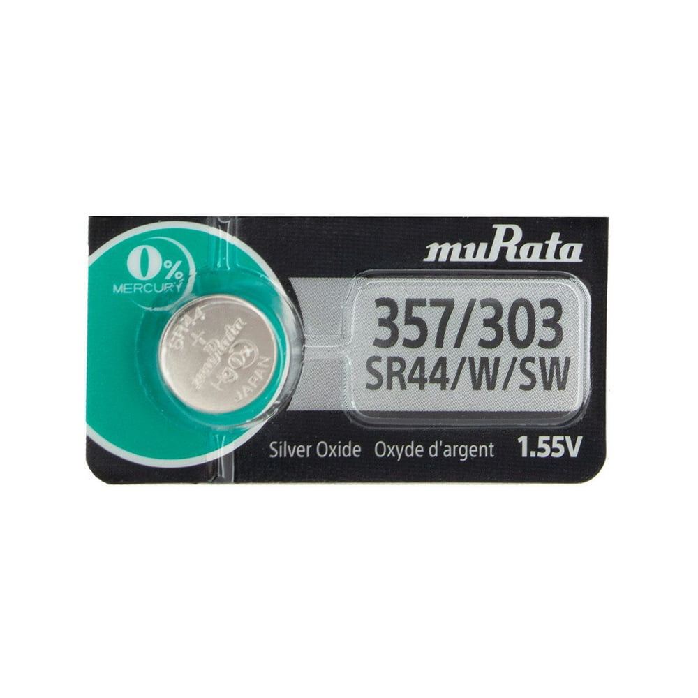 Sony Murata 357/303 - SR44 Silver Oxide Button Cell Battery 1.55V - 1 ...