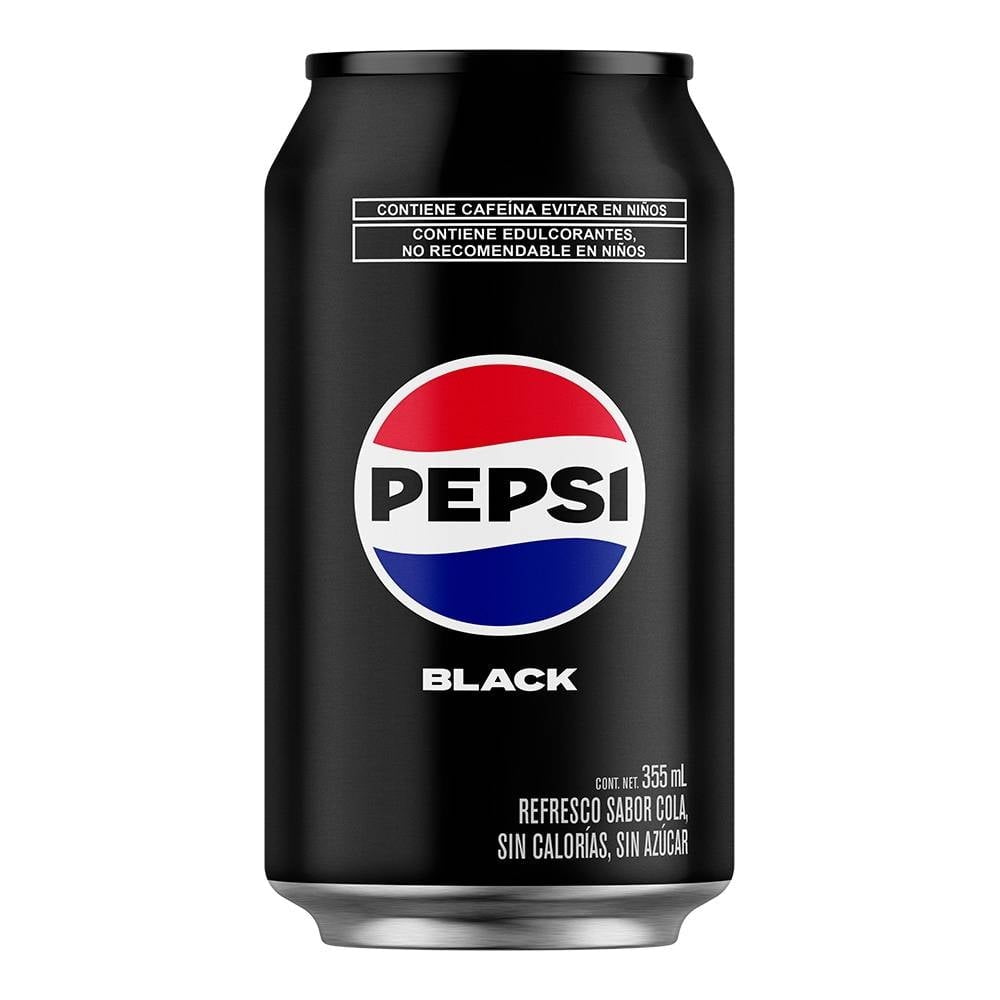 Refresco Pepsi Black sin azúcar 355 ml | Bodega Aurrera en línea