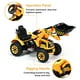 Costway 12V Battery Powered Kids Ride On Excavator Truck w/ Front ...