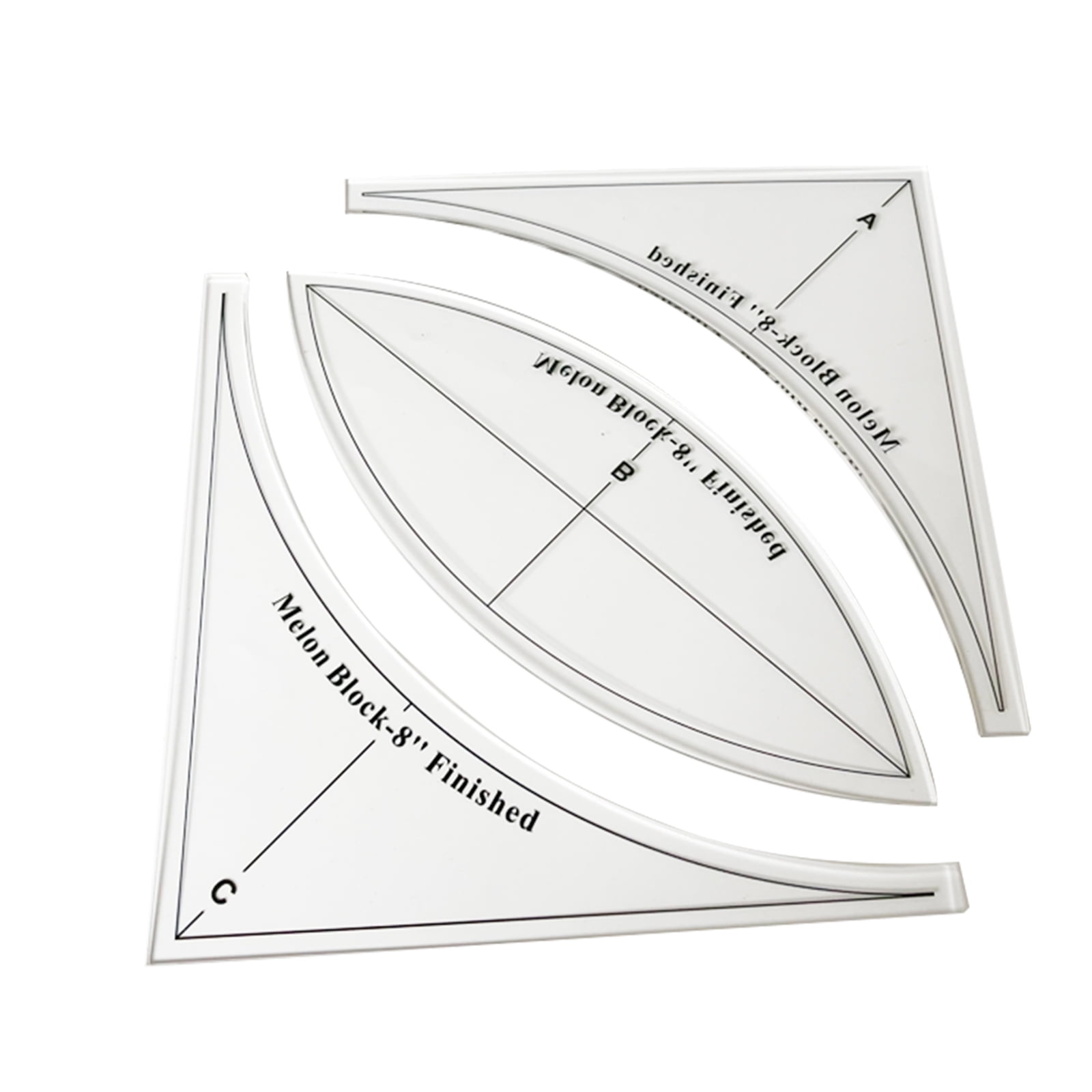 2/3pc Set Clear Patchwork Maker Kit for Quilting Rulers Free Motion ... 2/3pc Set Clear Patchwork Maker Kit for Quilting Rulers Free Motion ...