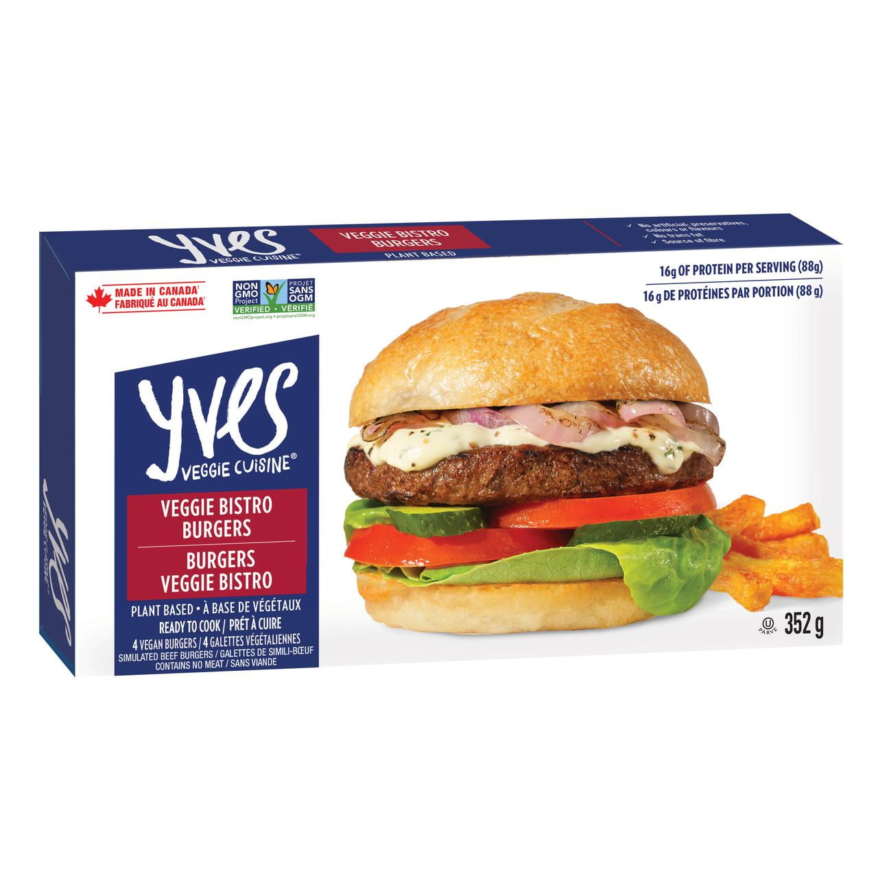 Click here for Yves Veggie Bistro Burgers 352 G prices