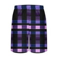 Ceisia Men's Gift Relaxed Knee-Length Plaid Shorts Elastic Waist ...