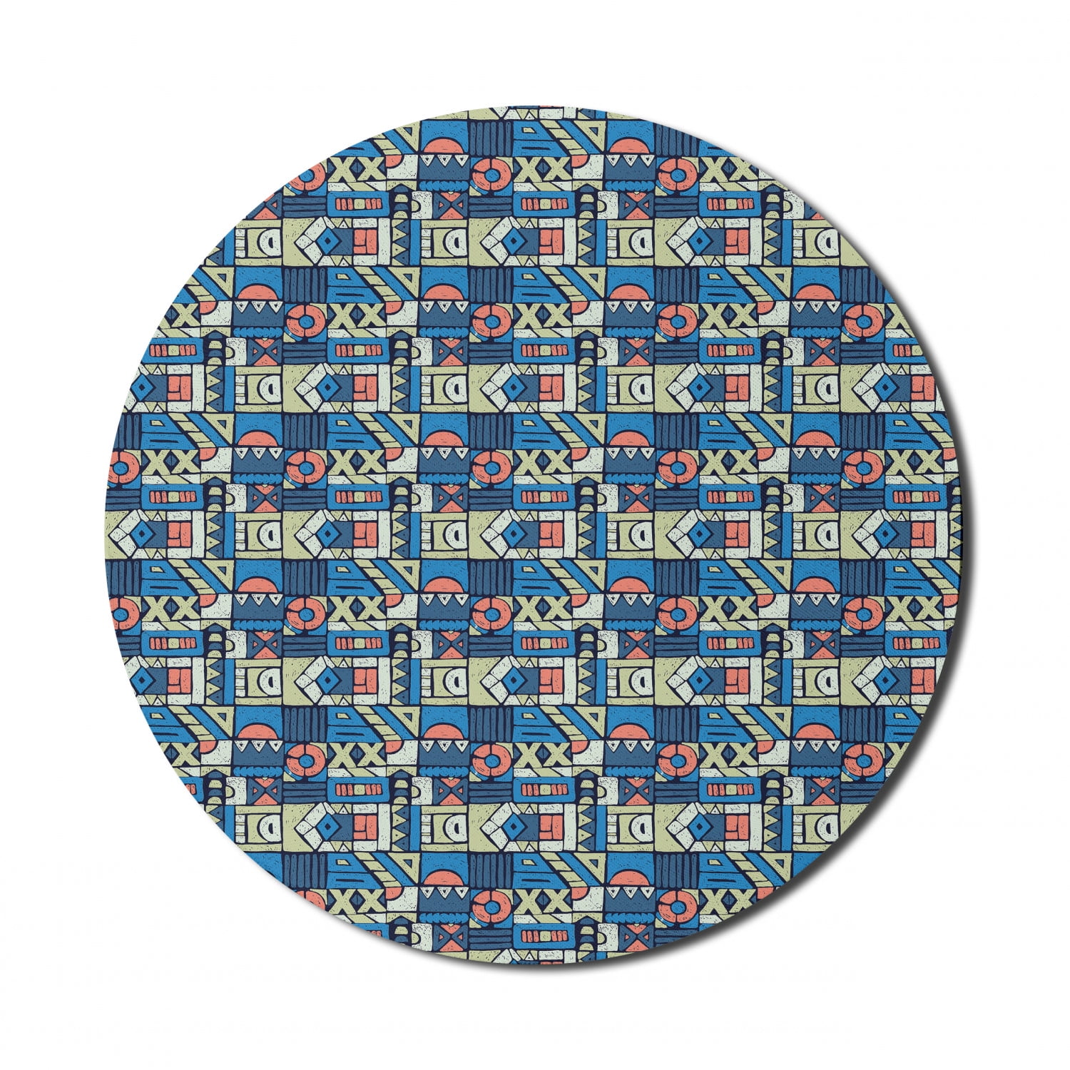 Ethnic Mouse Pad for Computers, Print with Folk Traditional Motifs Hand ...