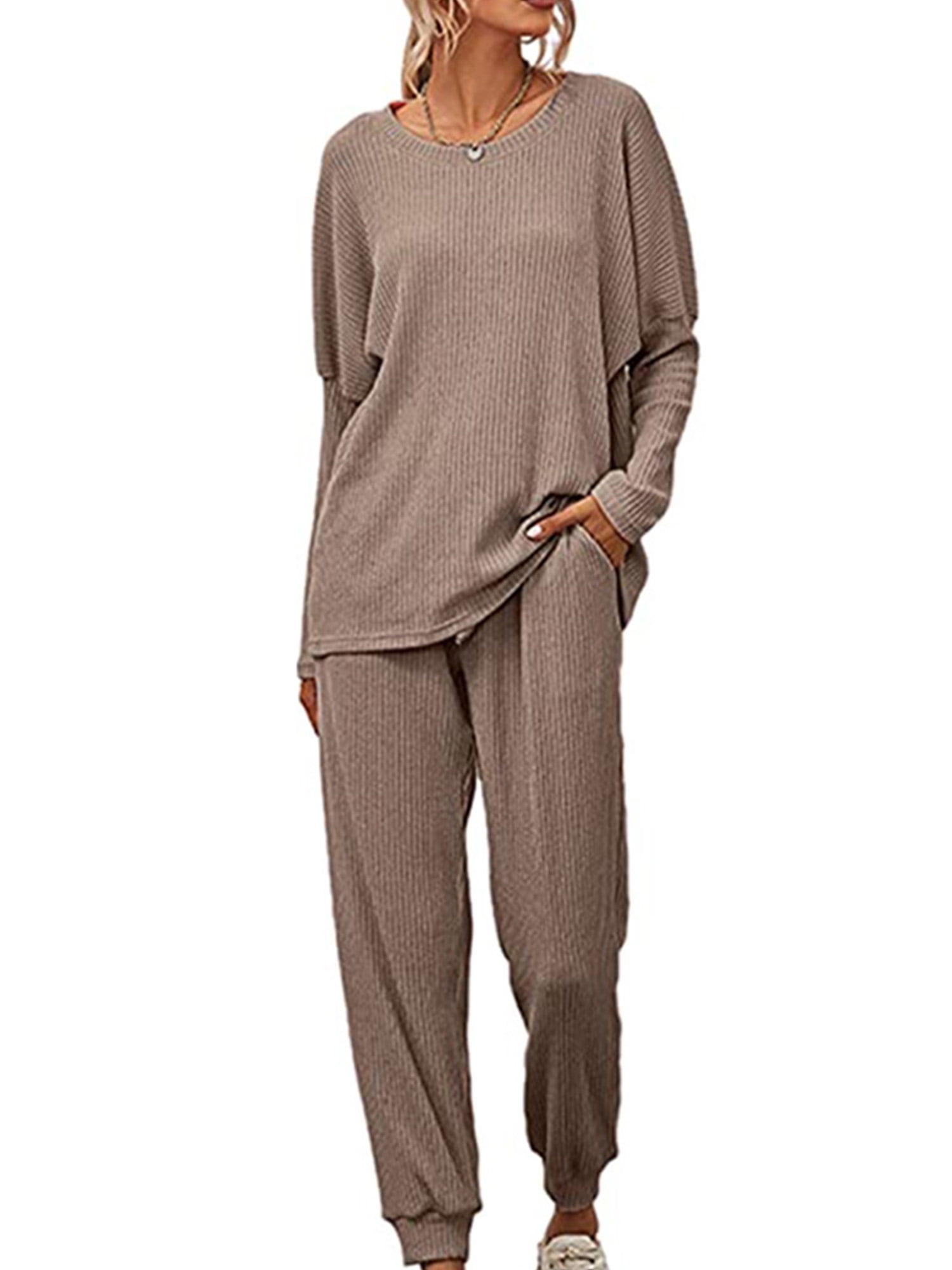 Frontwalk Women Nightwear Drawstring Sleepwear Elastic Waist Loungwear ...