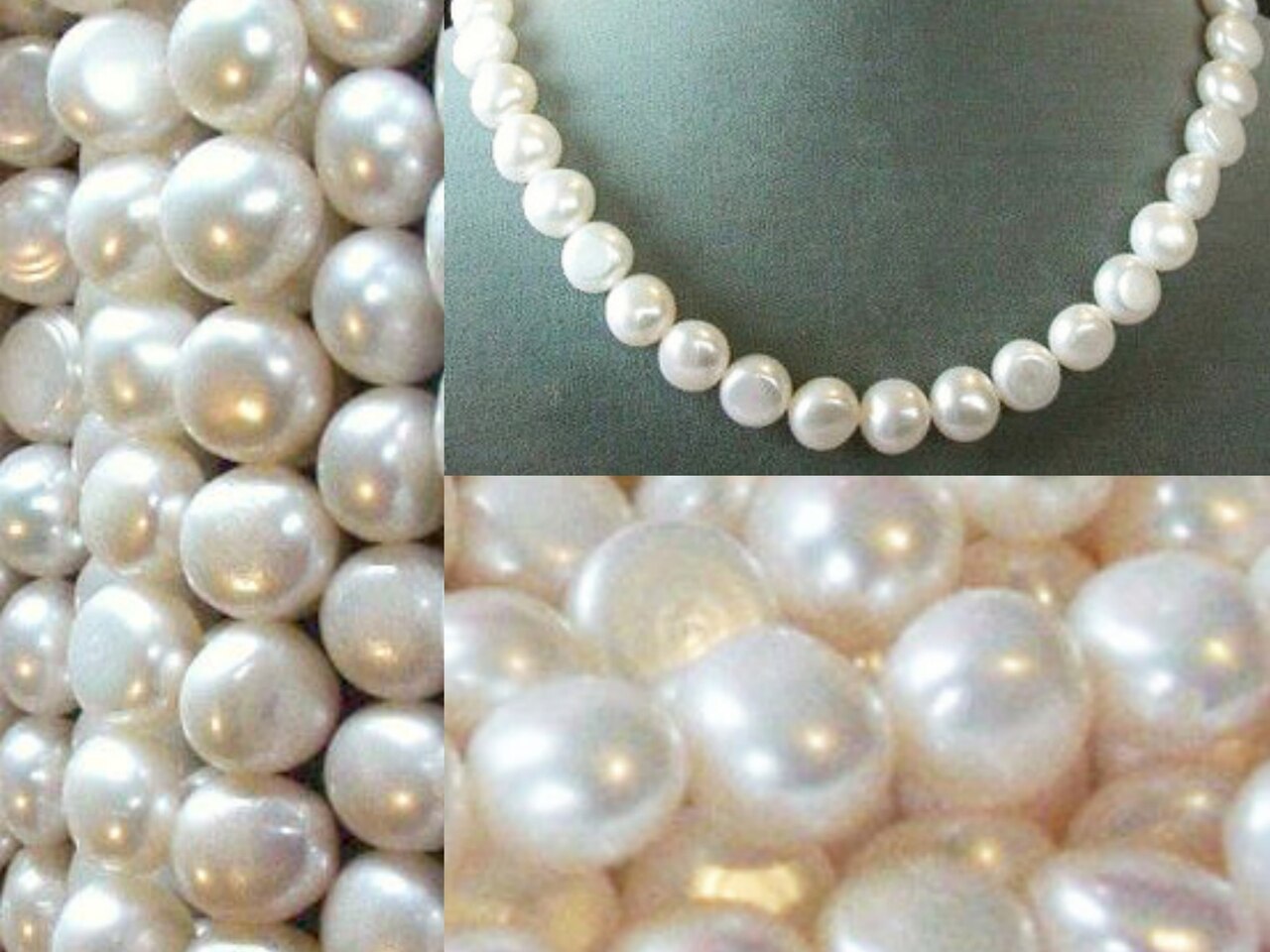 3 Snow White 12x11 to 9x9.5mm FW Pearls 003137 - Walmart.com