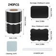 WWW Chalkboard Labels, 240 Pcs Reusable Waterproof Stickers, Removable ...